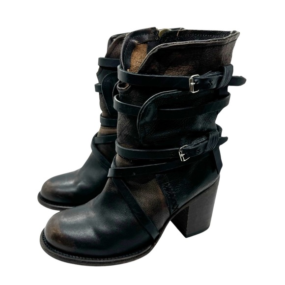 freebird | Shoes | Freebird Womens Baker Belted Western Boots Zip Black ...